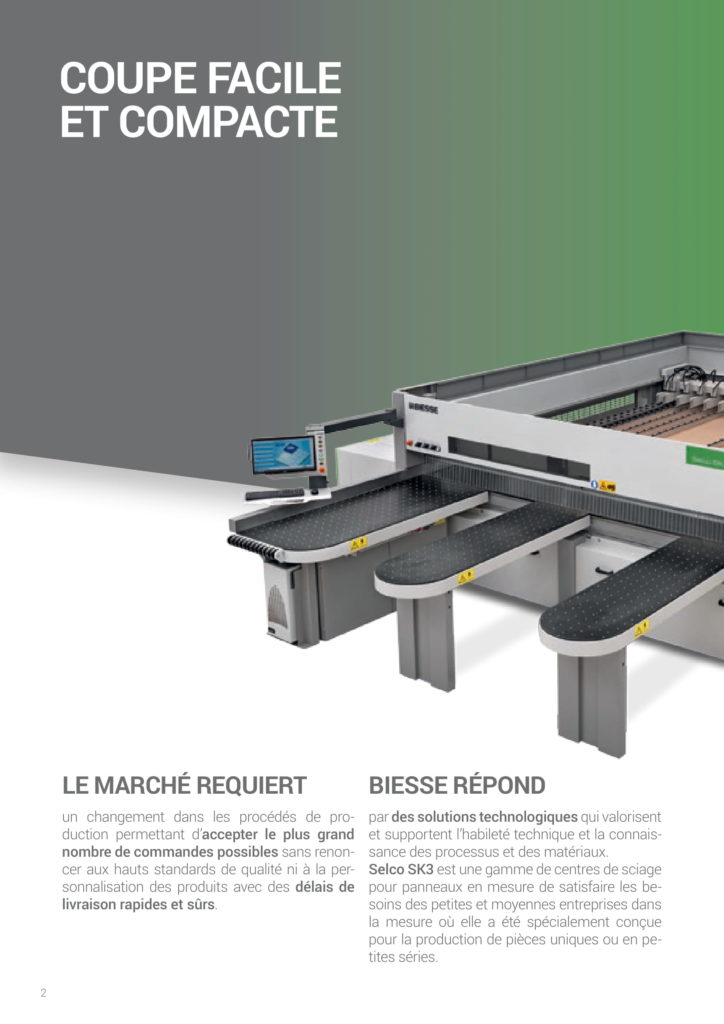 Centre de sciage à contrôle numérique SELCO SK3 - Etablissement Mohamed ...