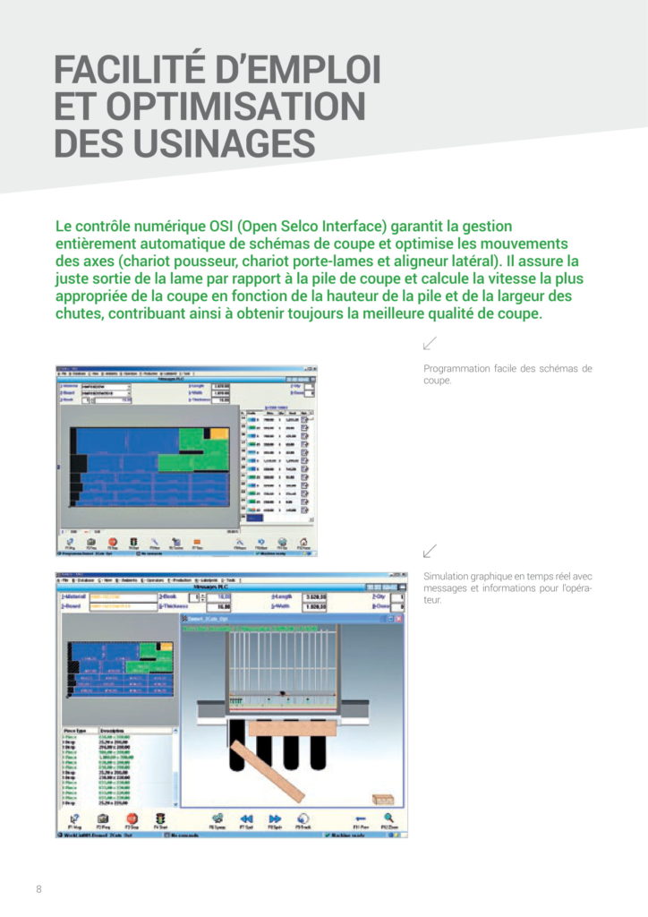 Centre de sciage à contrôle numérique SELCO SK3 - Etablissement Mohamed ...