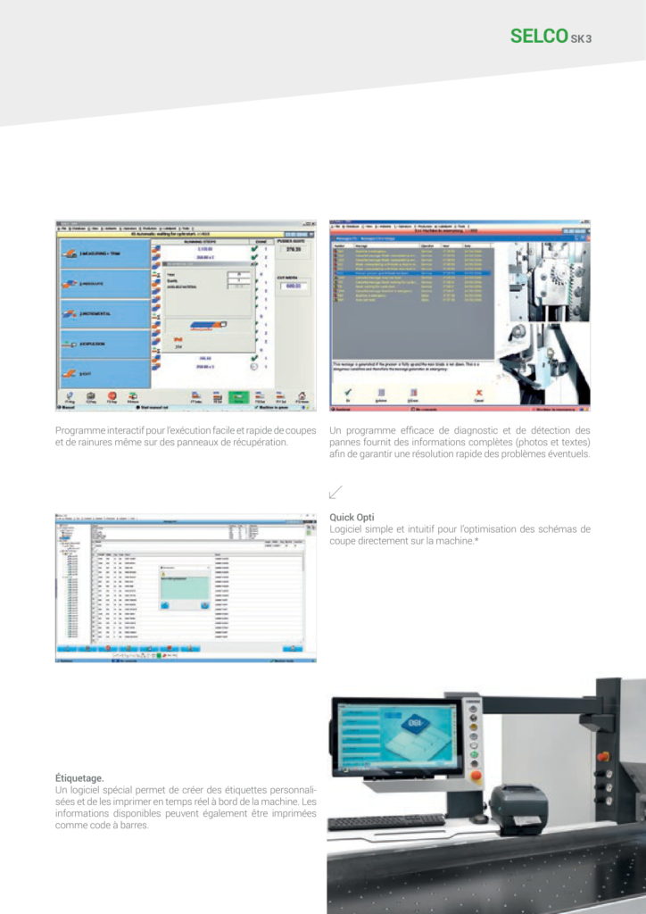 Centre de sciage à contrôle numérique SELCO SK3 - Etablissement Mohamed ...